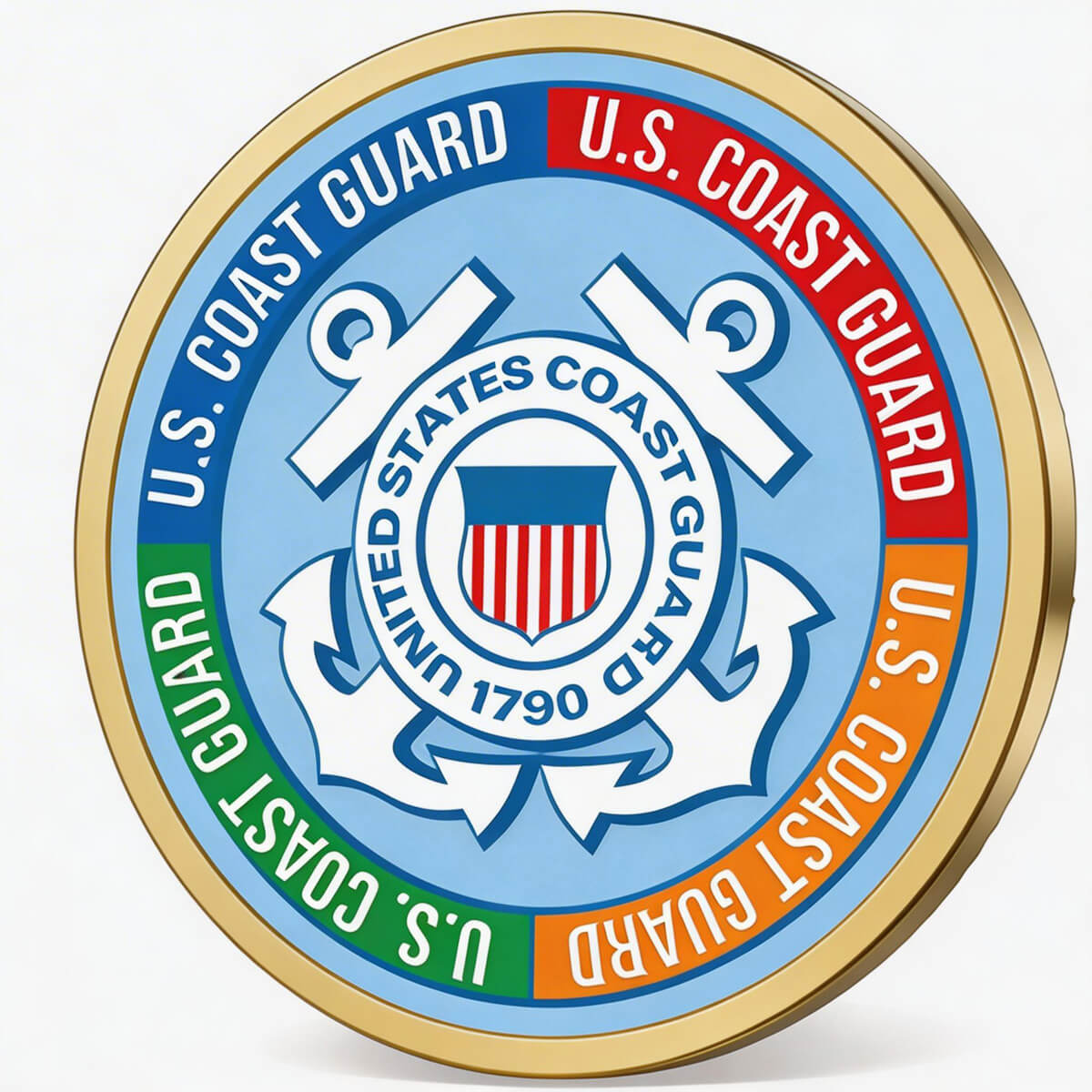 Custom Rush Round UV Printed Coins #hzp00043 | MaxEmblem